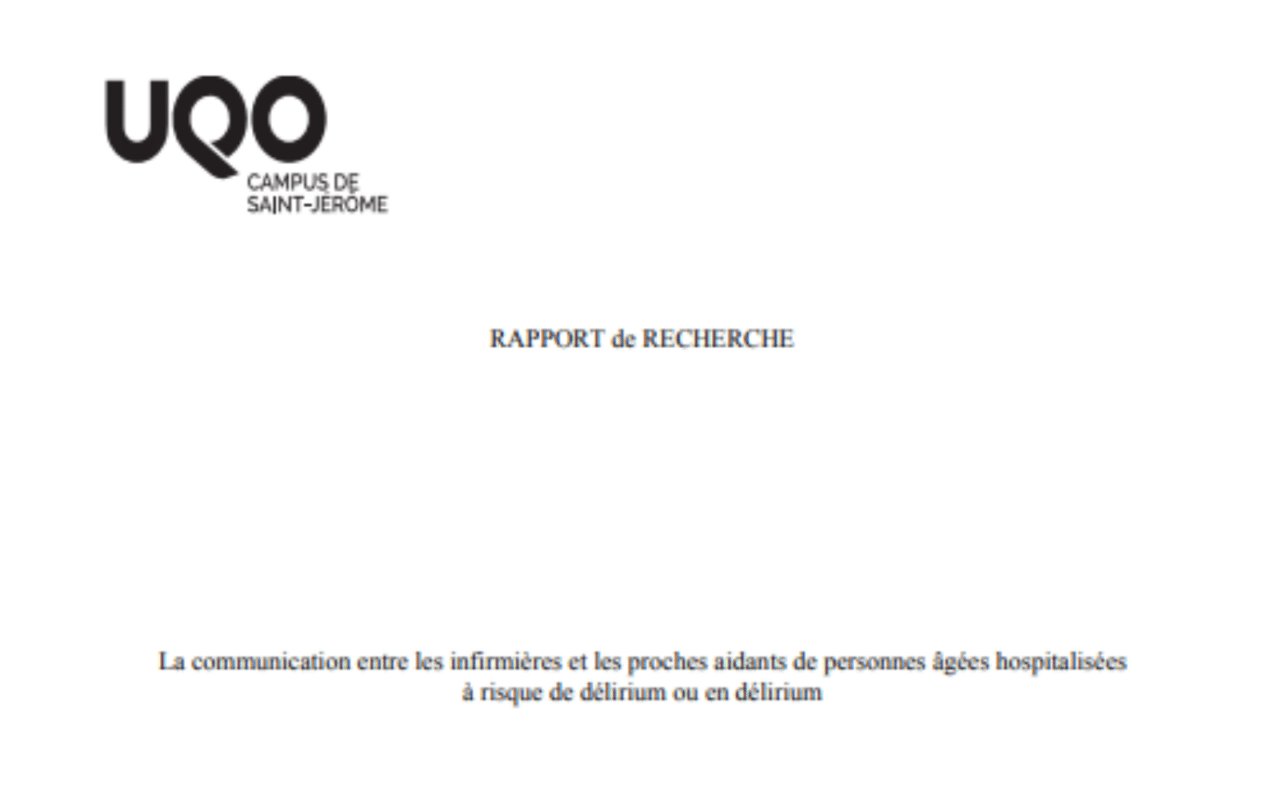 Répertoire des connaissances | Observatoire québécois proche aidance